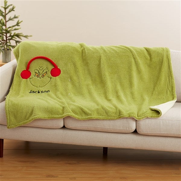 The Grinch Personalized Fleece Blanket