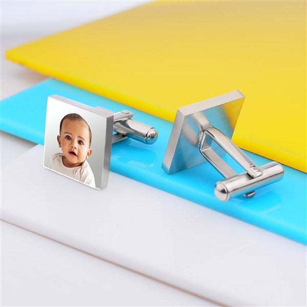 Personalized Square Photo Cufflinks