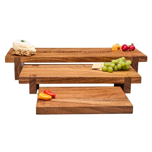 Personalized Acacia Nesting Charcuterie Boards