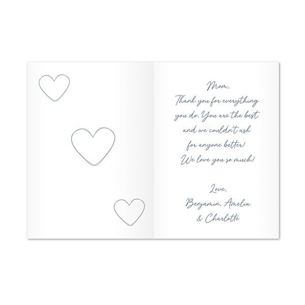 A Mother's Heart Personalized Greeting Card