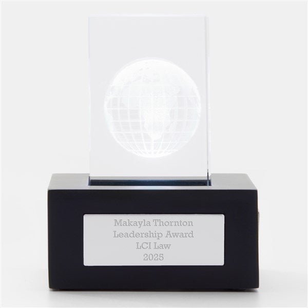 Engraved Planet Earth Light Up Globe