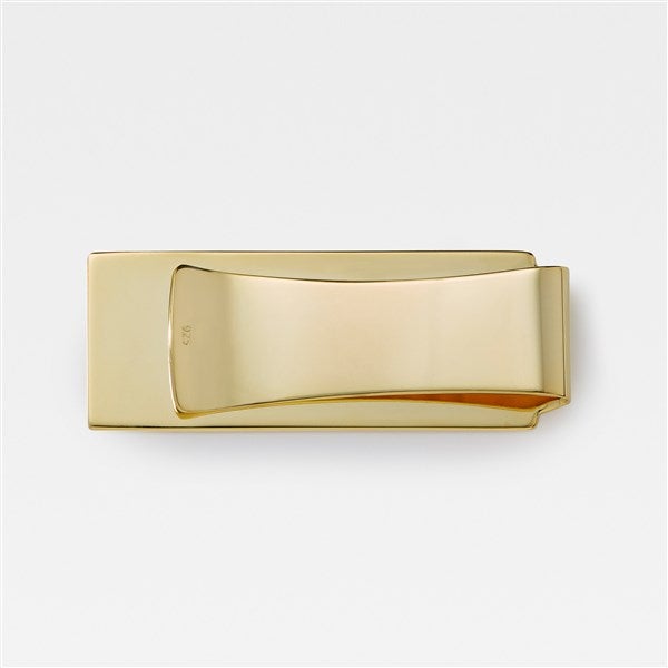 Gold Over Sterling Silver Money Clip