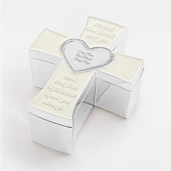 Engraved Childs Cross Box
