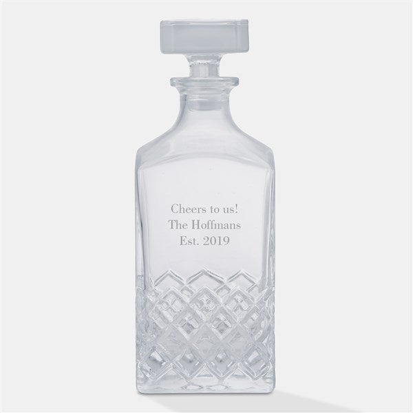 Engraved Godinger Hatch Decanter