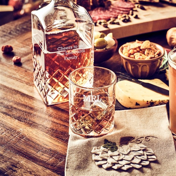 Engraved Godinger Hatch Decanter