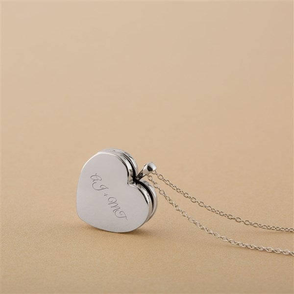 Engraved Sterling Silver Heart Locket