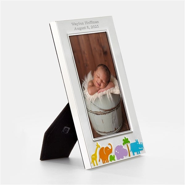 Engraved Reed & Barton 4x6 Jungle Picture Frame