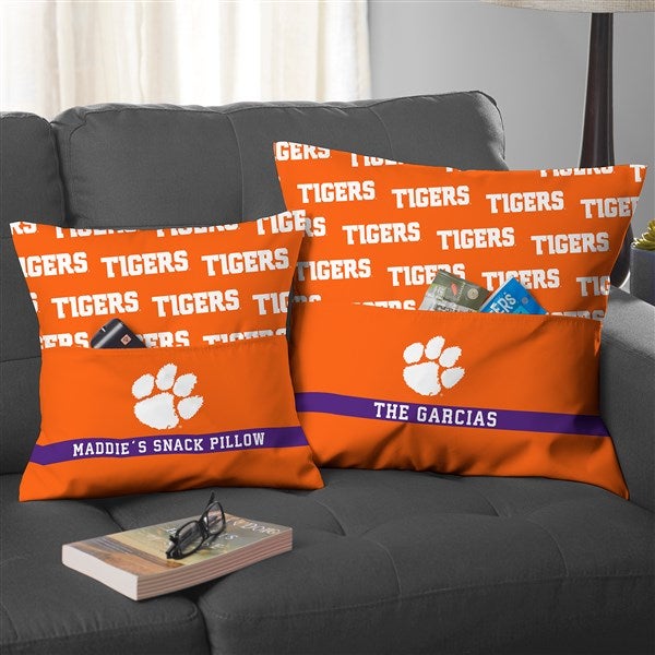 NCAA Clemson Tigers Personalized Pocket Pillow