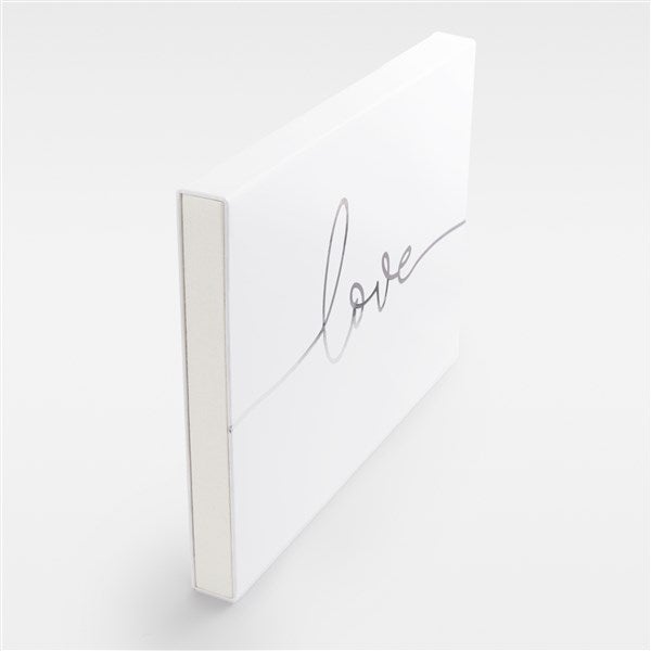 Ivory & Silver "Love" Guest Book