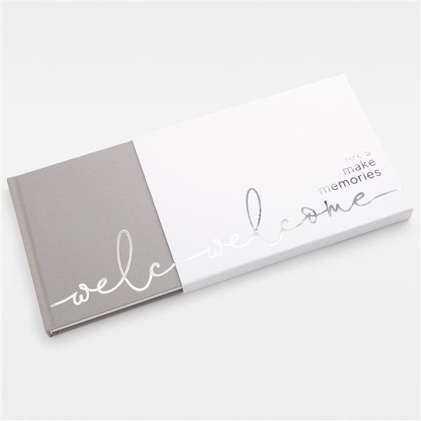 Grey & Silver "Welcome" Guest Book