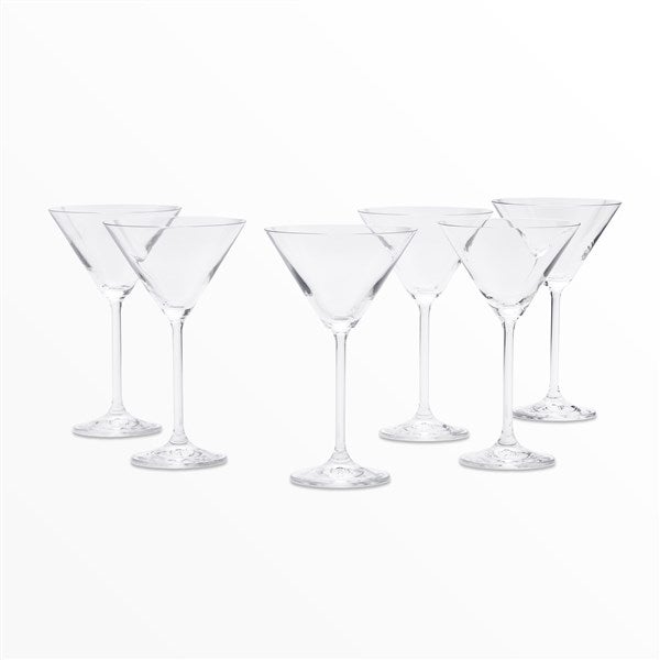 Etched Lenox Tuscany Martini Glass Set on Base