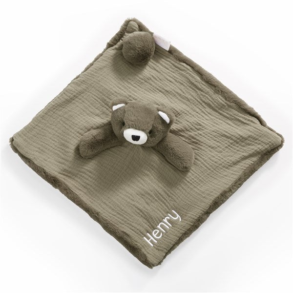 Embroidered Bear Plush Cuddle Bud