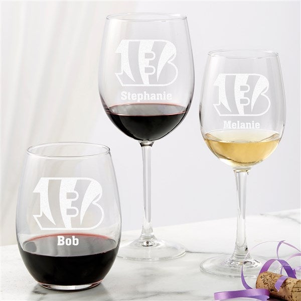 NFL Cincinnati Bengals Wine Glass Collection