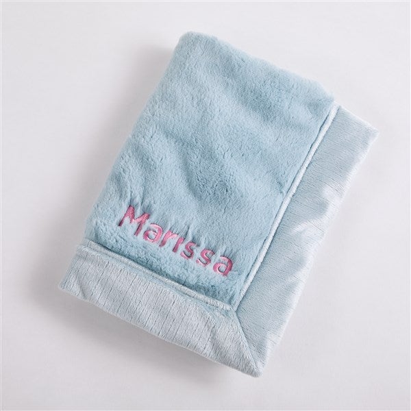 Embroidered Mini Blanket 15x20" in Dew