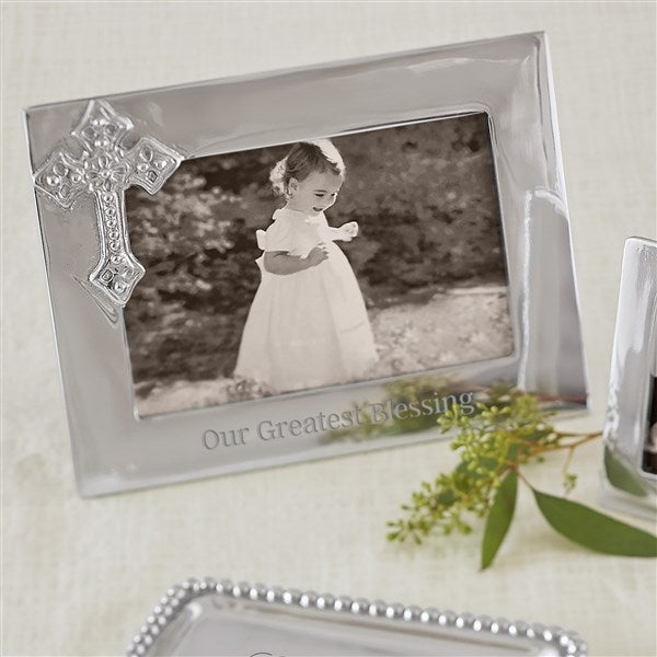 Engraved Mariposa 4x6 Cross Frame