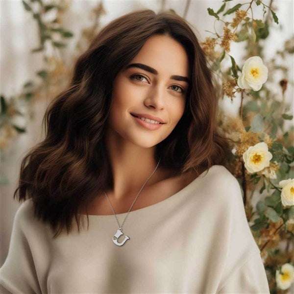 Personalized Initial Cut-Out Heart Necklace