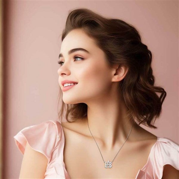 Personalized Overlapping Initials Necklace