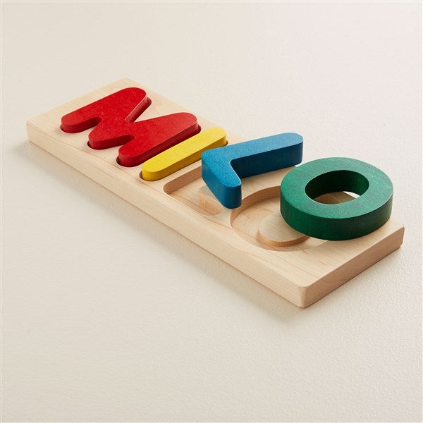 Personalized Wood Name Puzzles - Rainbow