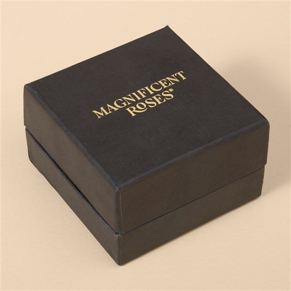 Write Your Own Personalized Miniature Magnificent Red Rose Keepsake Box