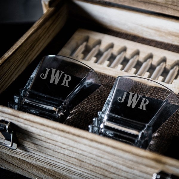 Personalized Whiskey Glass Box Set