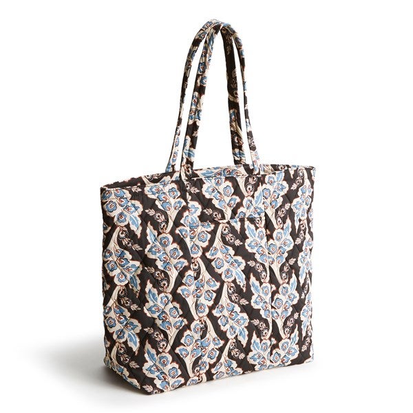 Vera Bradley Embroidered Original Tote-Calyx+Quill Black