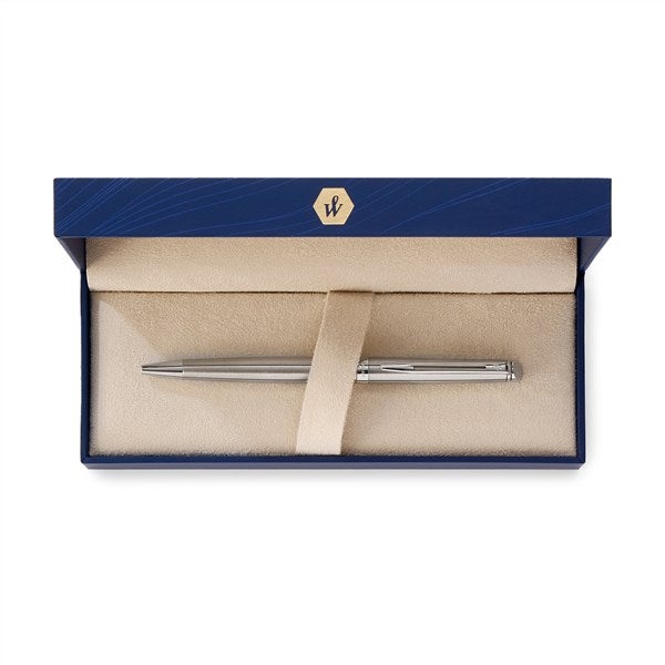 Engraved Waterman Hemisphere Stainless Steel Ballpoint Pen