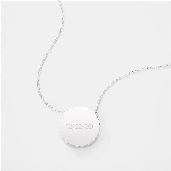 Engraved Silver Pave Round Sliding Locket by Jessie James Decker