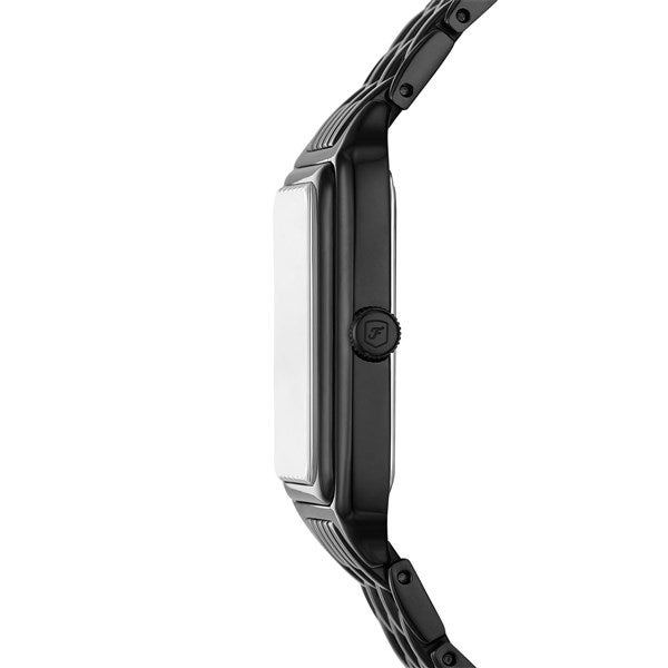 Engraved Fossil Raquel Large Black and Abalone Watch