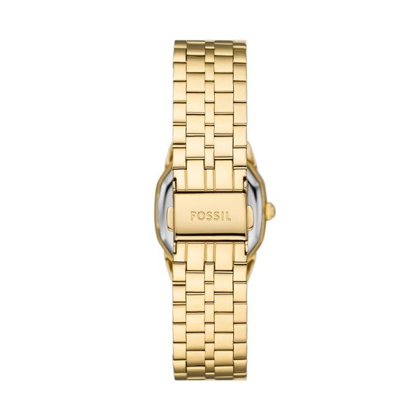 Engraved Fossil Harlow Gold-Tone Watch