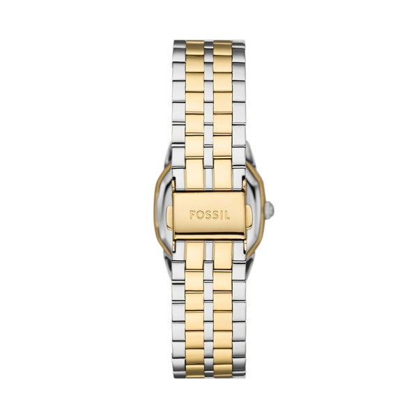 Engraved Fossil Harlow Two-Tone Watch
