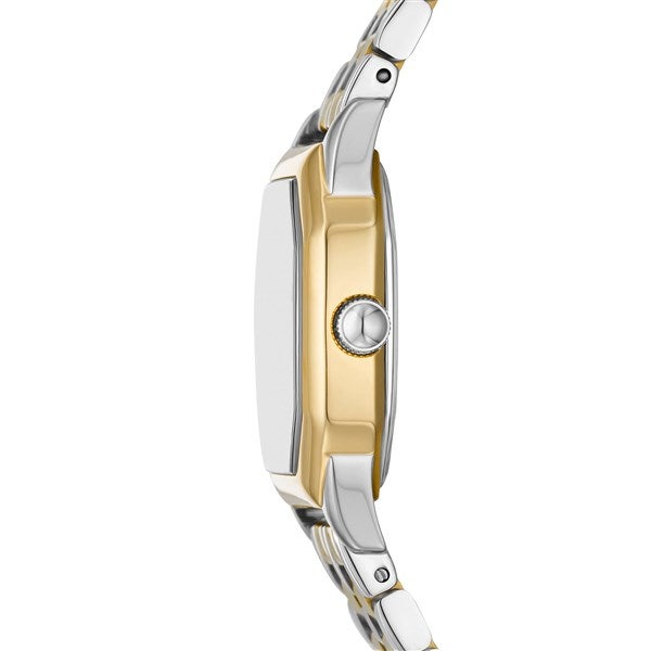 Engraved Fossil Harlow Two-Tone Watch
