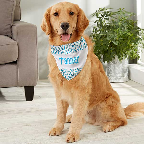 Designer Pooch Personalized Dog Bandana Large