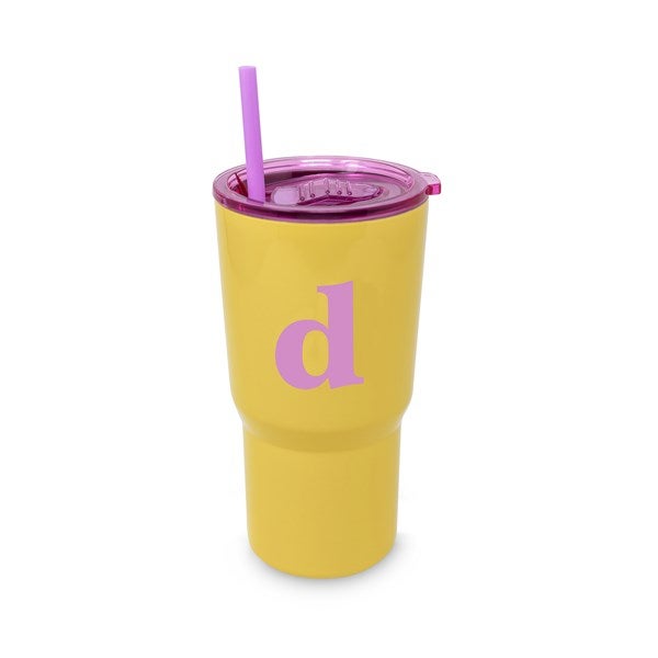 Kate Spade Initial Travel Cup with Straw - D