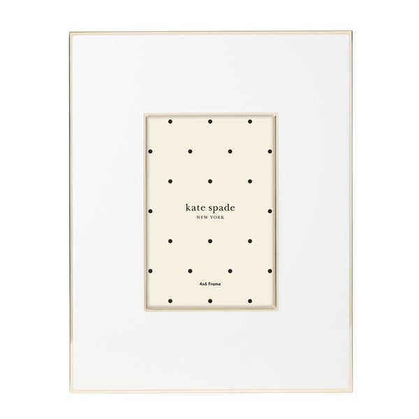 Kate Spade Pop Picture Frame 4x6 in White