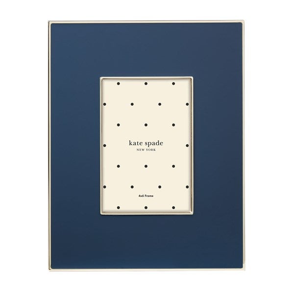 Kate Spade Pop Picture Frame 4x6 in Navy