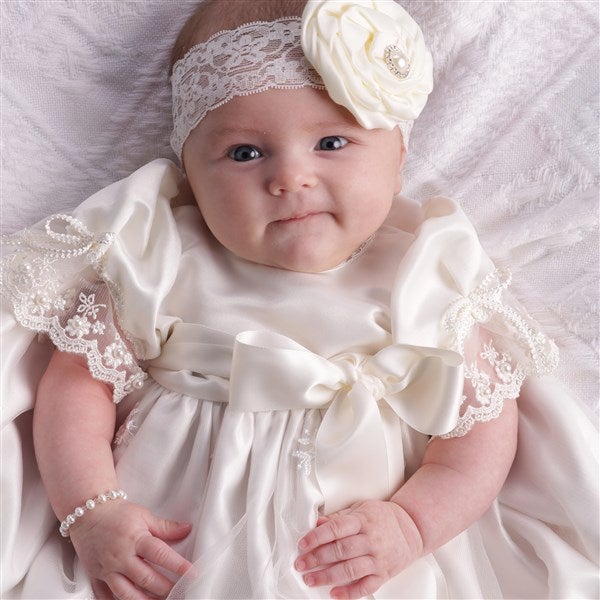 Engraved 14K Gold Over Sterling Baby Bracelet
