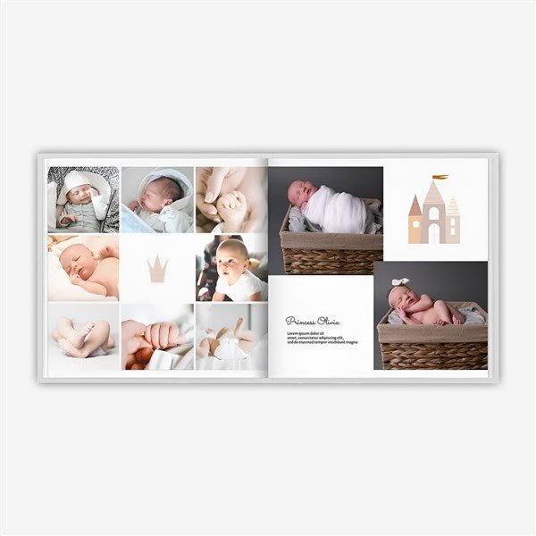 Princess Personalized Baby Photo Book - 8x8 Hard Matte