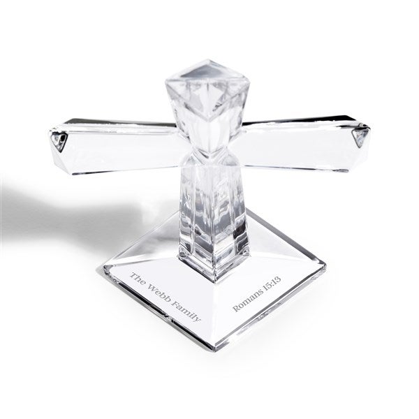Etched Waterford Crystal Selah Standing Cross