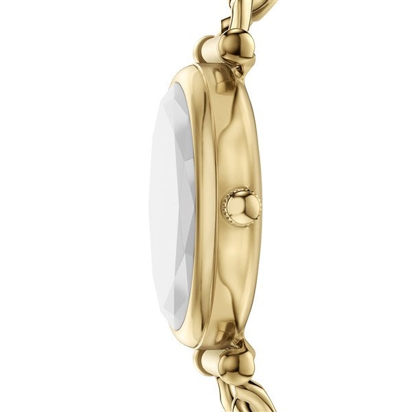 Engraved Fossil Carlie Gold with Black Dial Watch
