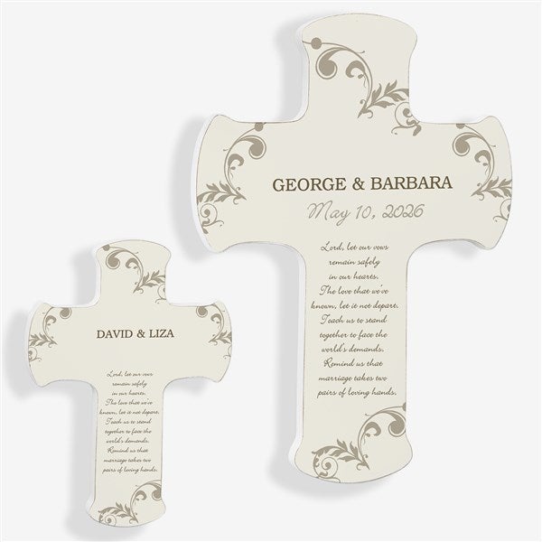 Marriage Blessings Personalized Wedding Wall Cross