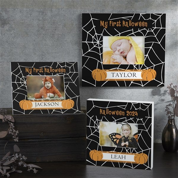 Personalized Baby's First Halloween Photo Frame