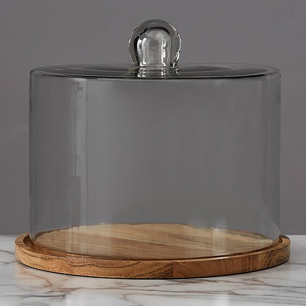 Personalized Cake Stand with Dome - Write Your Own