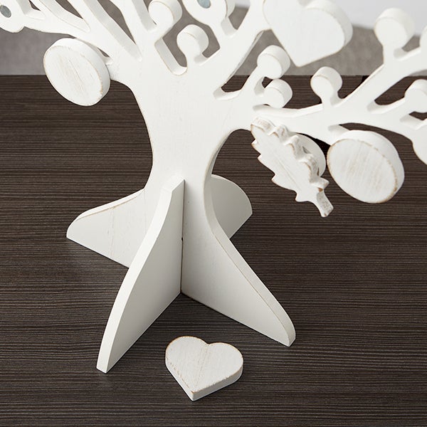 Name & Date Heart Wood Magnet for Family Tree