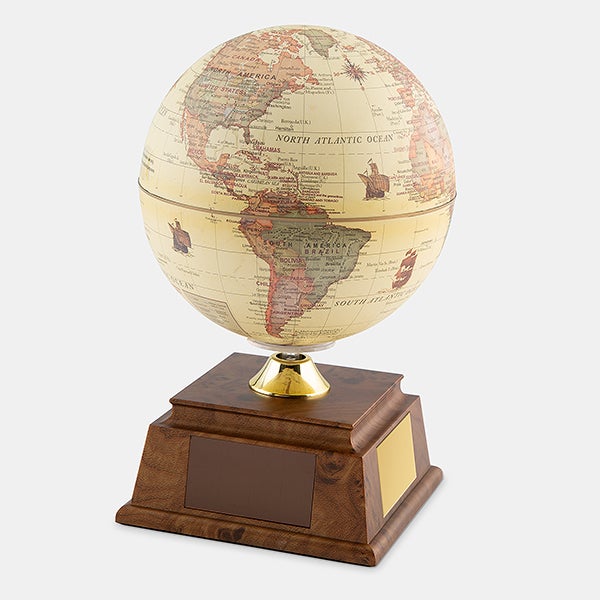 Engraved Old World Solar Globe