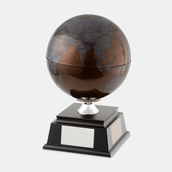 Engraved Copper Solar Globe