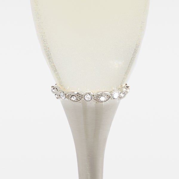 Kittenish Engraved Silver Princess Flute Set