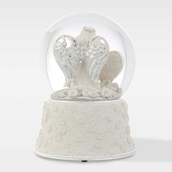 Personalize Religious Miracle Angel Snow Globe