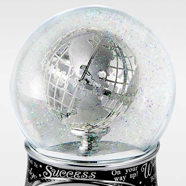 Engraved Success Recognition Snow Globe