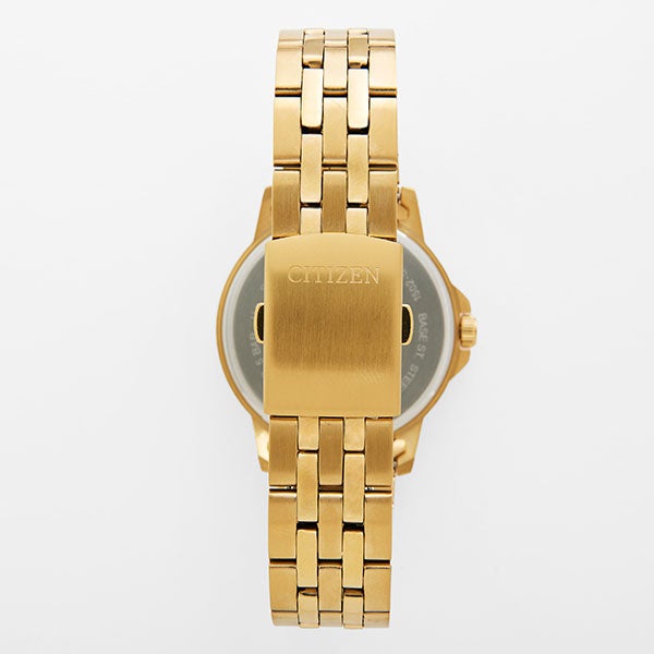 Citizen Engraved Milestone Quartz Watch - Gold & Steel