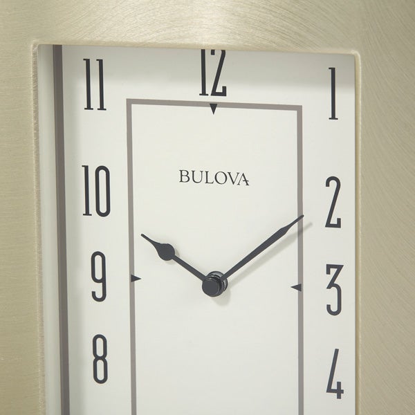 Engraved Bulova Winfield Frame Milestone Clock